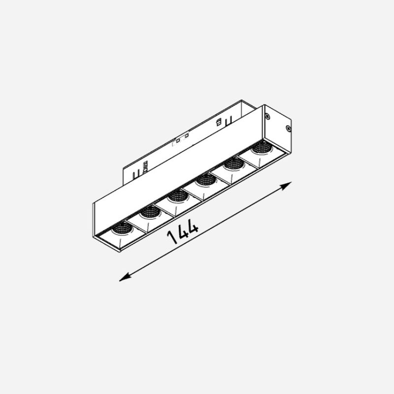 Трековый DALI cветильник ULIGHT Dot-C 6W 4000К black (u02229d) купить ...